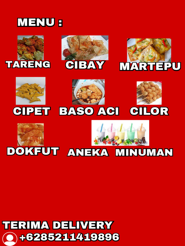 Menu Baso Aci Dadan Uyup | PDF
