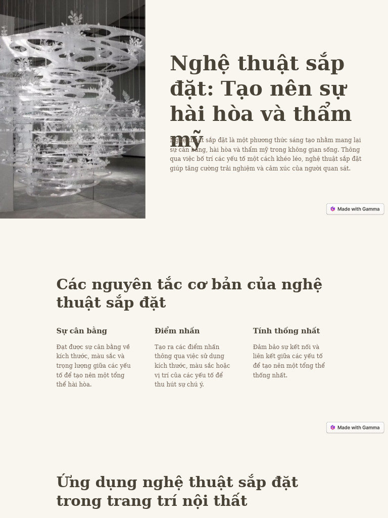 Nghe Thuat Sap Djat Tao Nen Su Hai Hoa Va Tham My | PDF