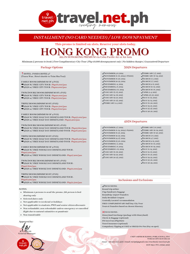 Hong Kong Promo | PDF