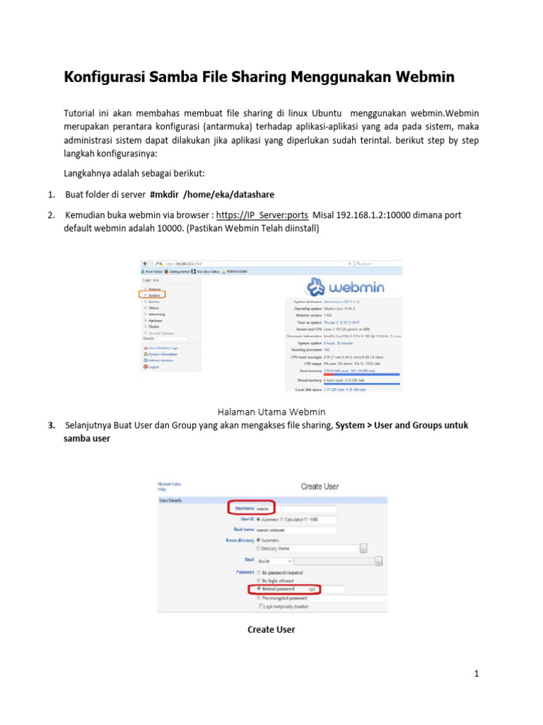 Konfigurasi File Server Di Ubuntu | PDF