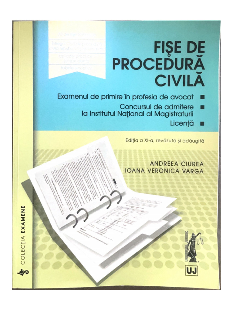 Fise de Procedura Civila-2024, A | PDF