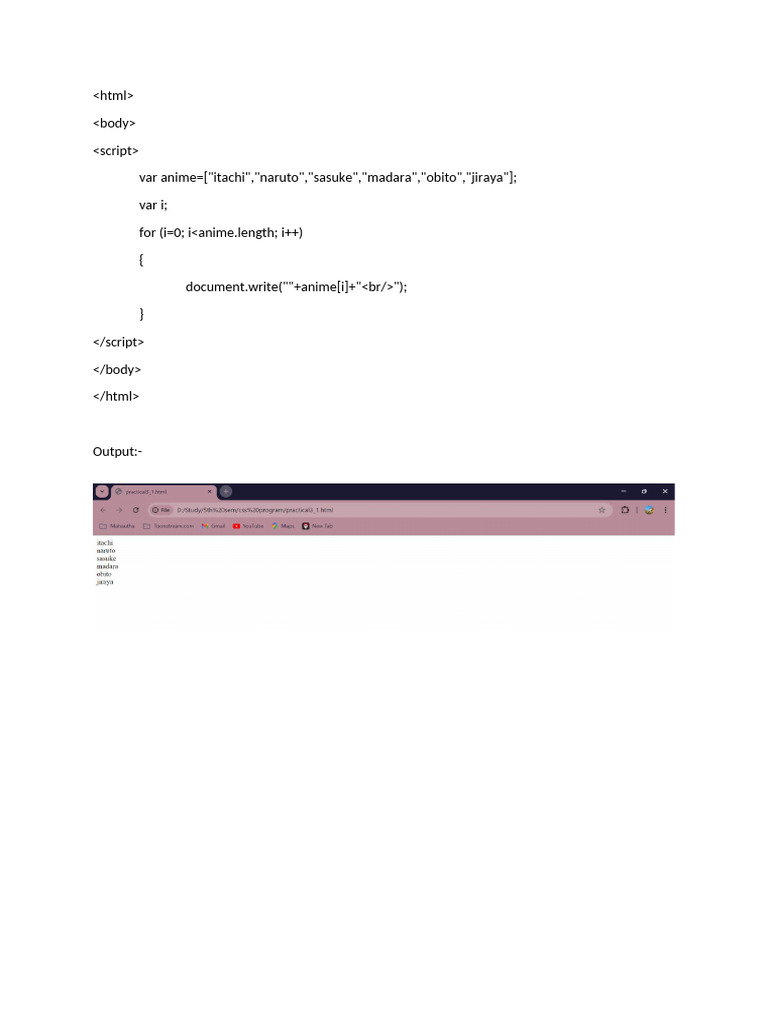 Practical3 1 Array Element | PDF