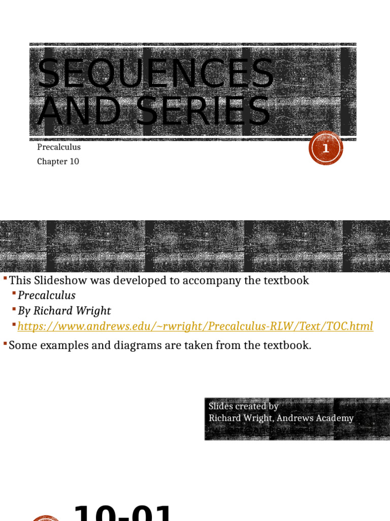 Precalculus 10 Sequences and Series | PDF | Mathematics | Computer ...