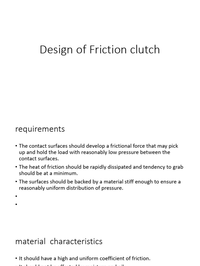 Design of Clutch | PDF