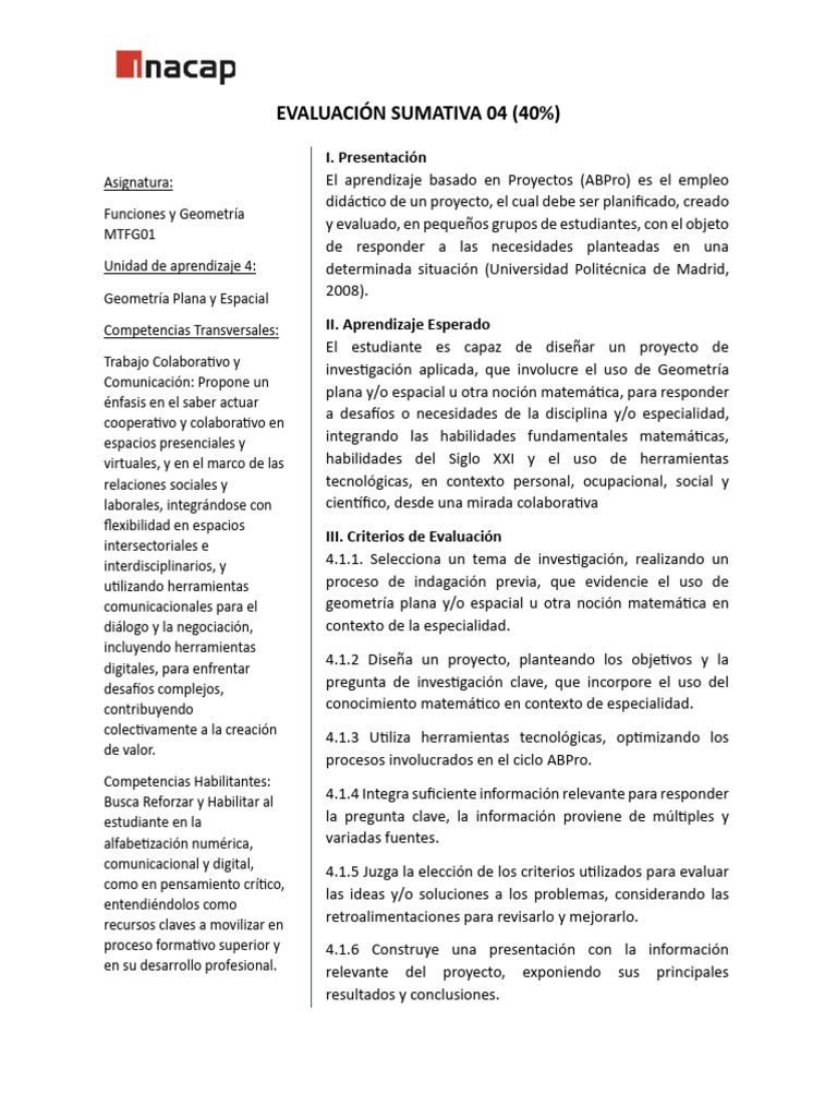 ABPro Etapa 1 | PDF | Evaluación | Aprendizaje