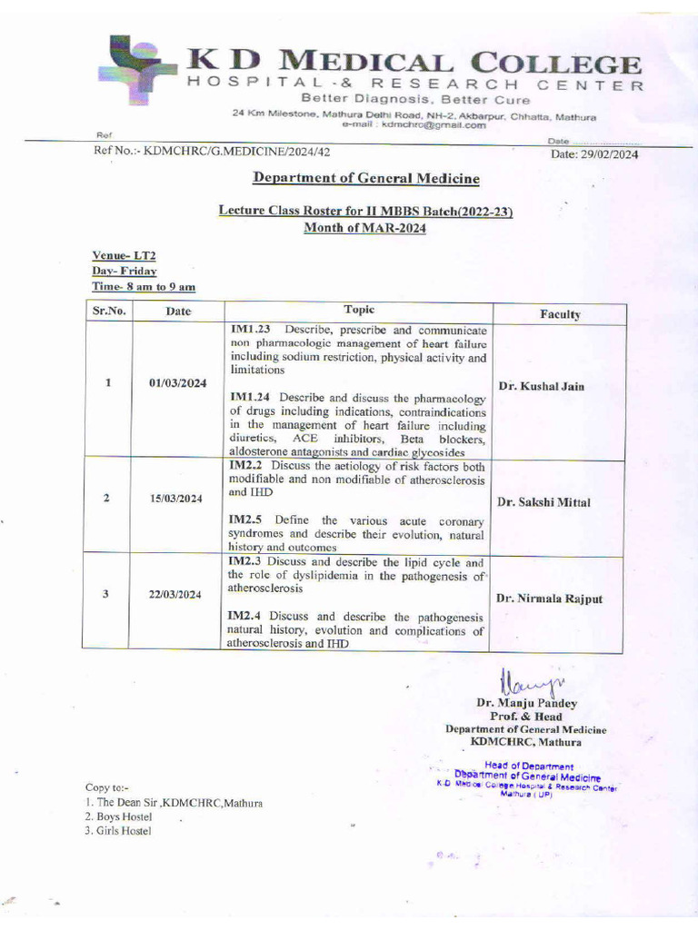 Lecture Class 2022 Batch-1 | PDF