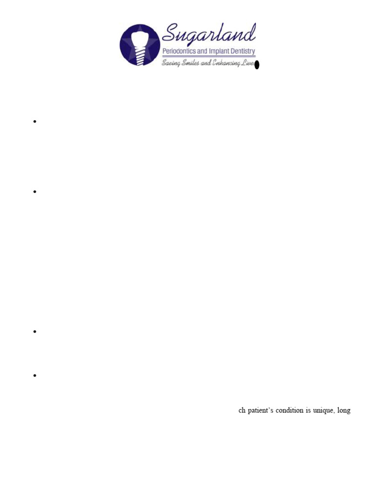 Perio Surgery Consent Form | PDF | Periodontology | Dentistry