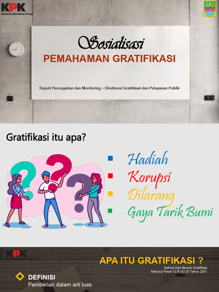 Materi Sosialisasi Gratifikasi | PDF