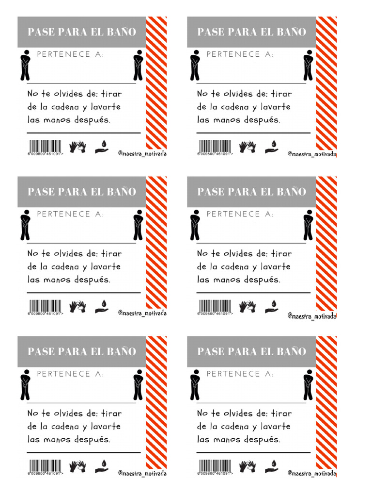 Pase para Ir Al Baño IG | PDF