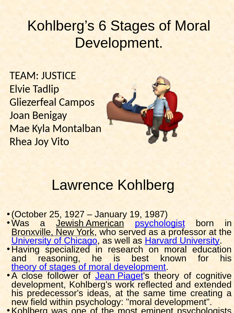 Kohlbergs Stages of Moral Development - PPT 20240923 073553 0000 | PDF ...