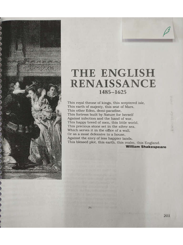 9 - The English Renaissance | PDF