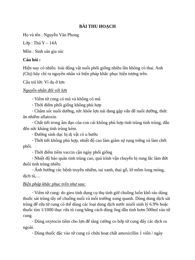 Bài Thu Ho CH | PDF