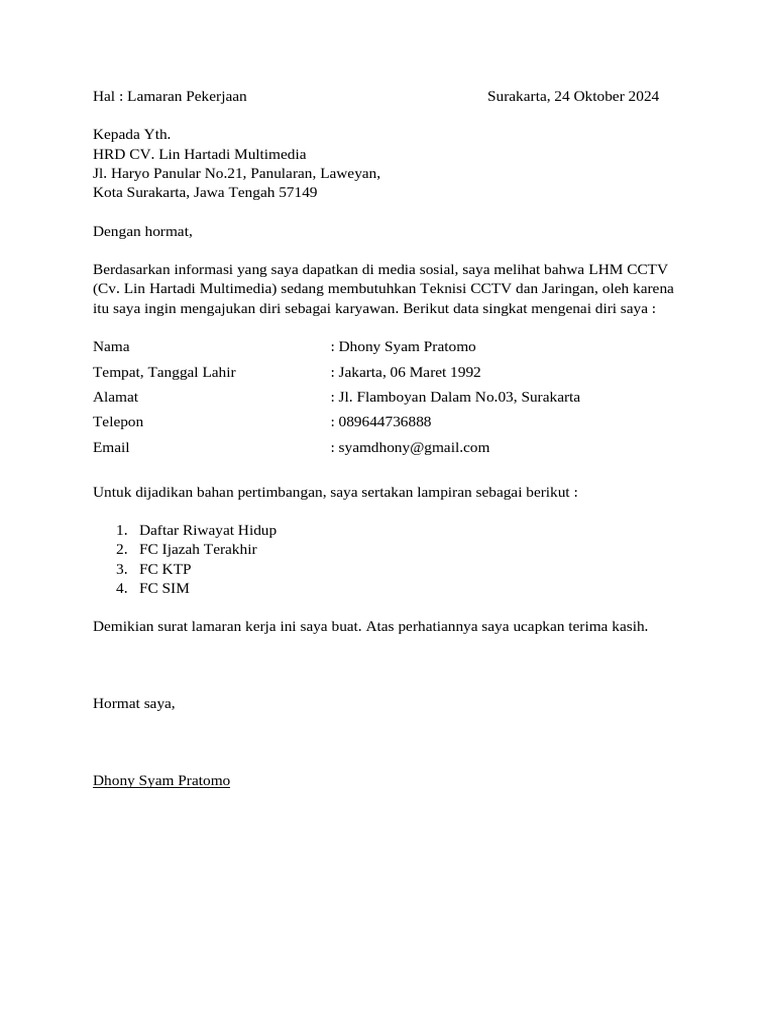 SL - Metro Jaya | PDF | Karier & Perkembangan | Hukum