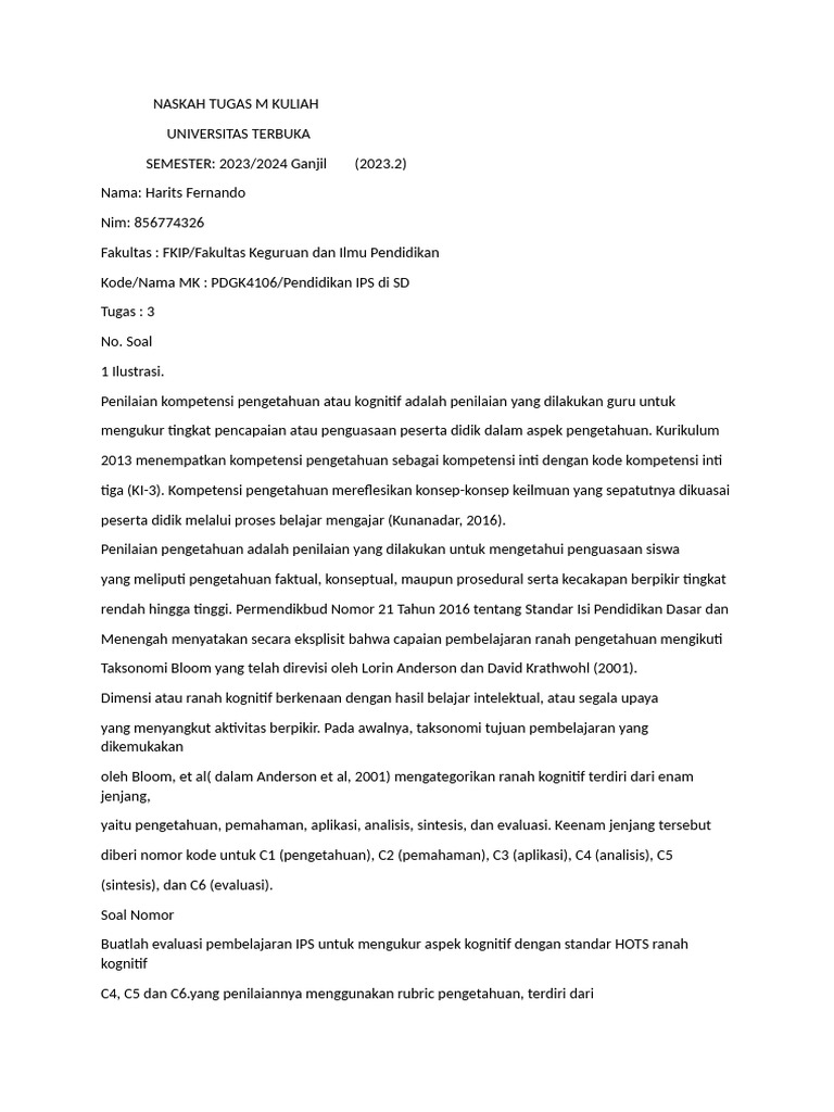 Tugas TMK 3 Ips | PDF | Karier & Perkembangan | Pengembangan Diri