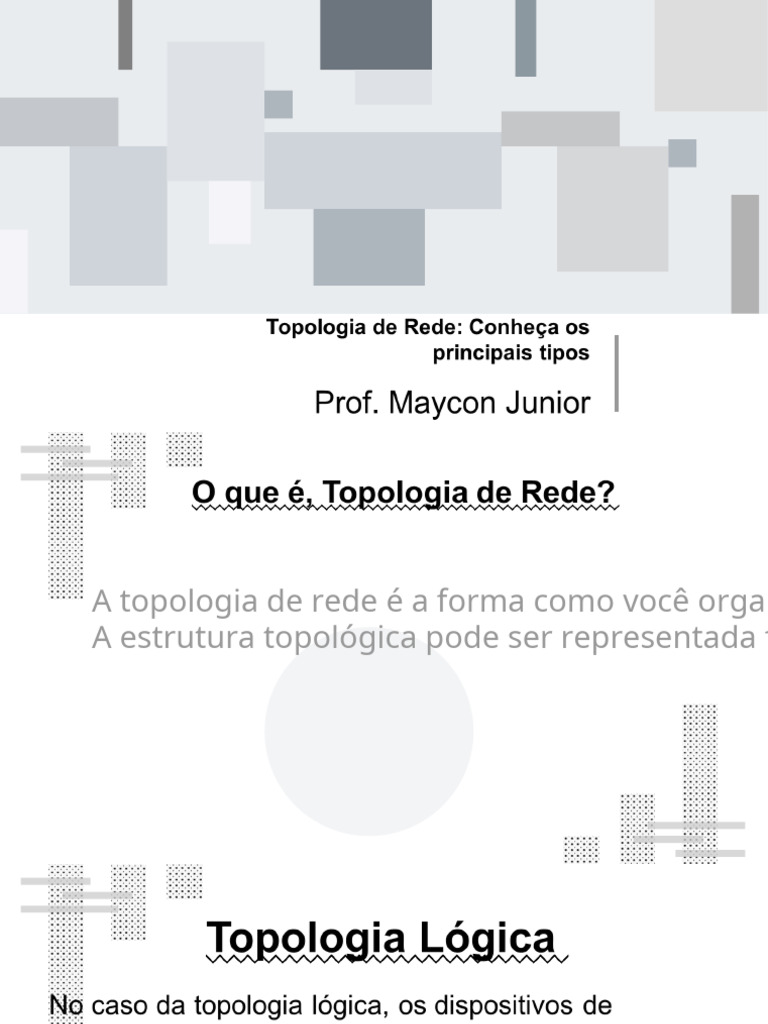 Topologia de Rede - Conheça Os Principais Tipos 02 08 | PDF