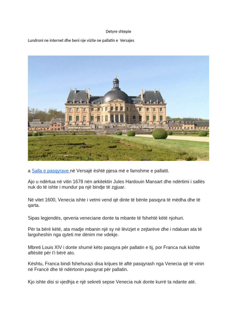 Pallati Ji Versajes222 | PDF