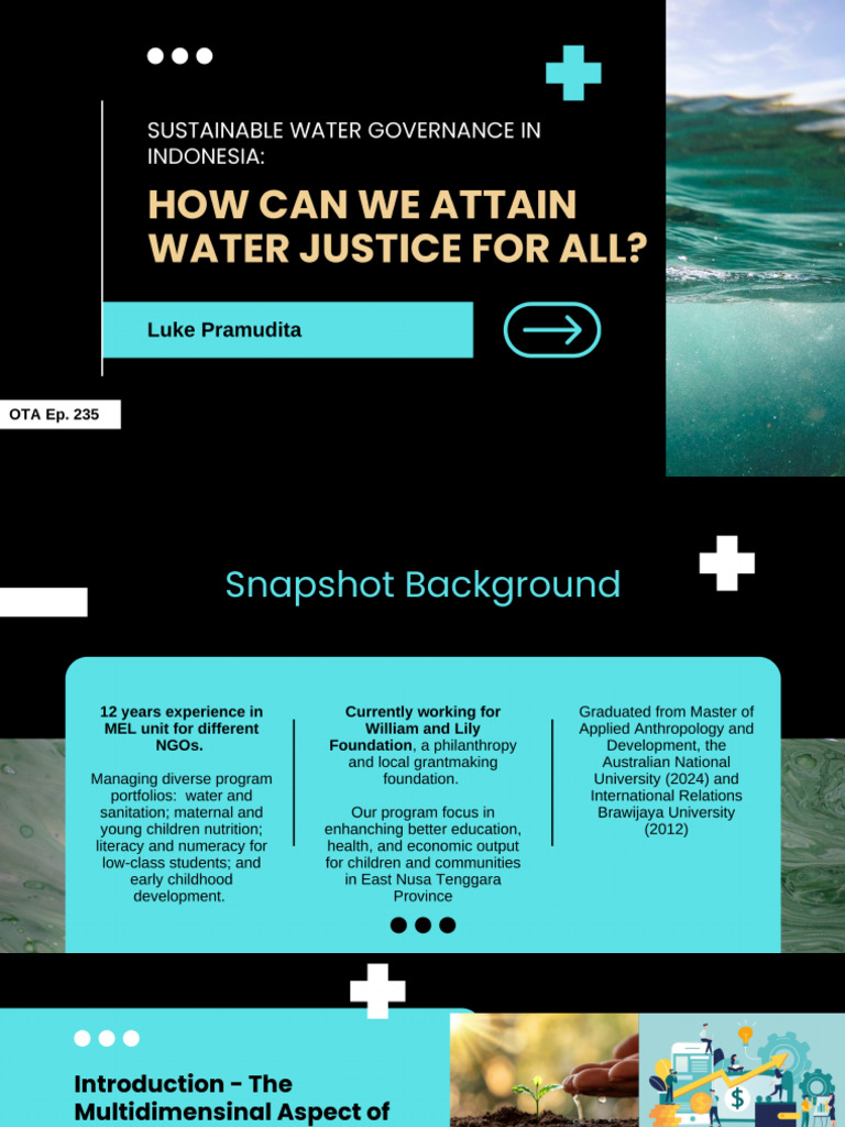 Luke Pramudita - Water Justice Framework | PDF