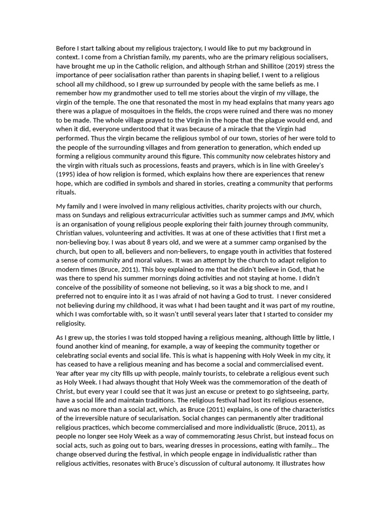 Assignment 3 Sociology of Religions | PDF | Spirituality | Mary, Mother ...