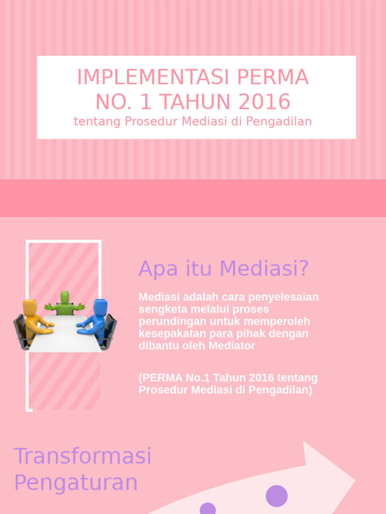 Mediasi Perma 1 Tahun 2016 | PDF | Karier & Perkembangan | Hukum