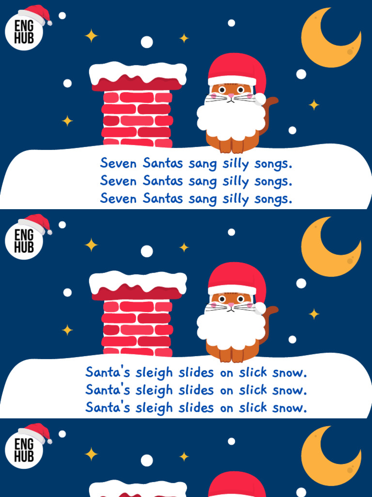 A1-B2 Christmas Tongue Twisters | PDF | Religion & Spirituality