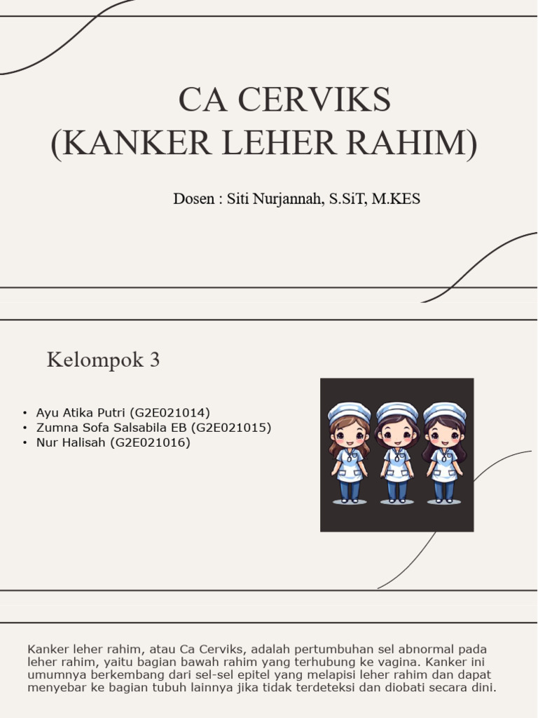 Kel 3 Ca Cerviks | PDF | Sains & Matematika