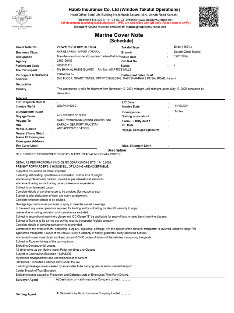 1064 Asif Rice | PDF | Cargo | Freight Transport