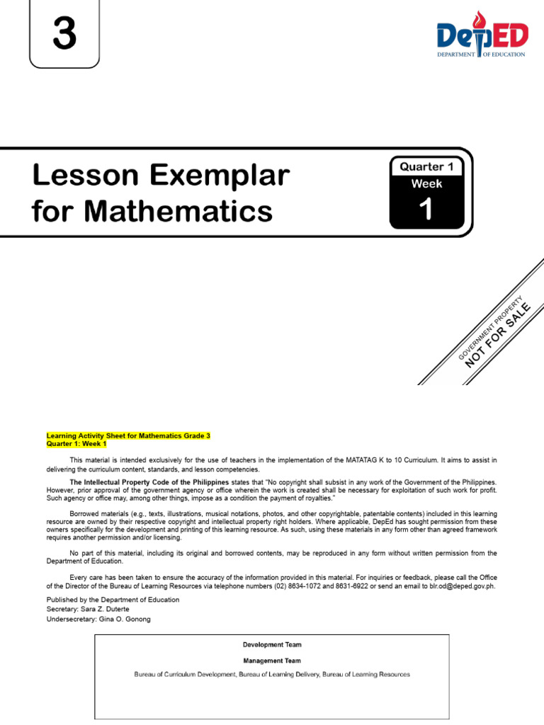 Lesson Exemplar Template.docx | PDF | Curriculum | Learning