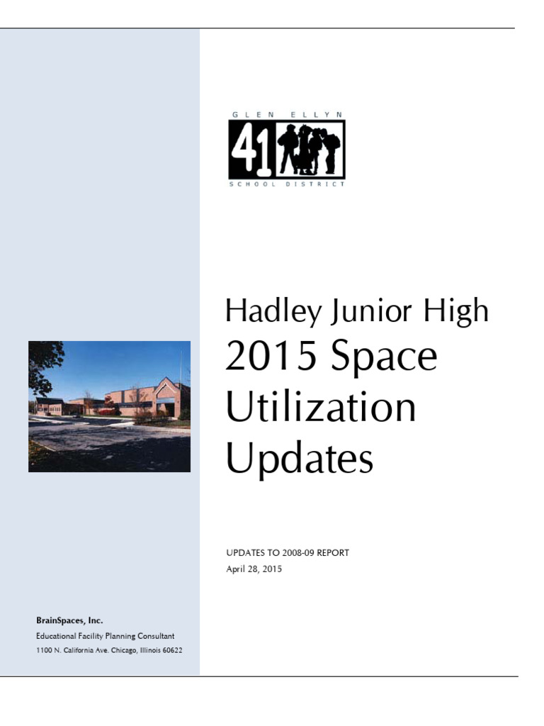 Hadley Junior High Space Utilization Update | PDF | Classroom | Teachers