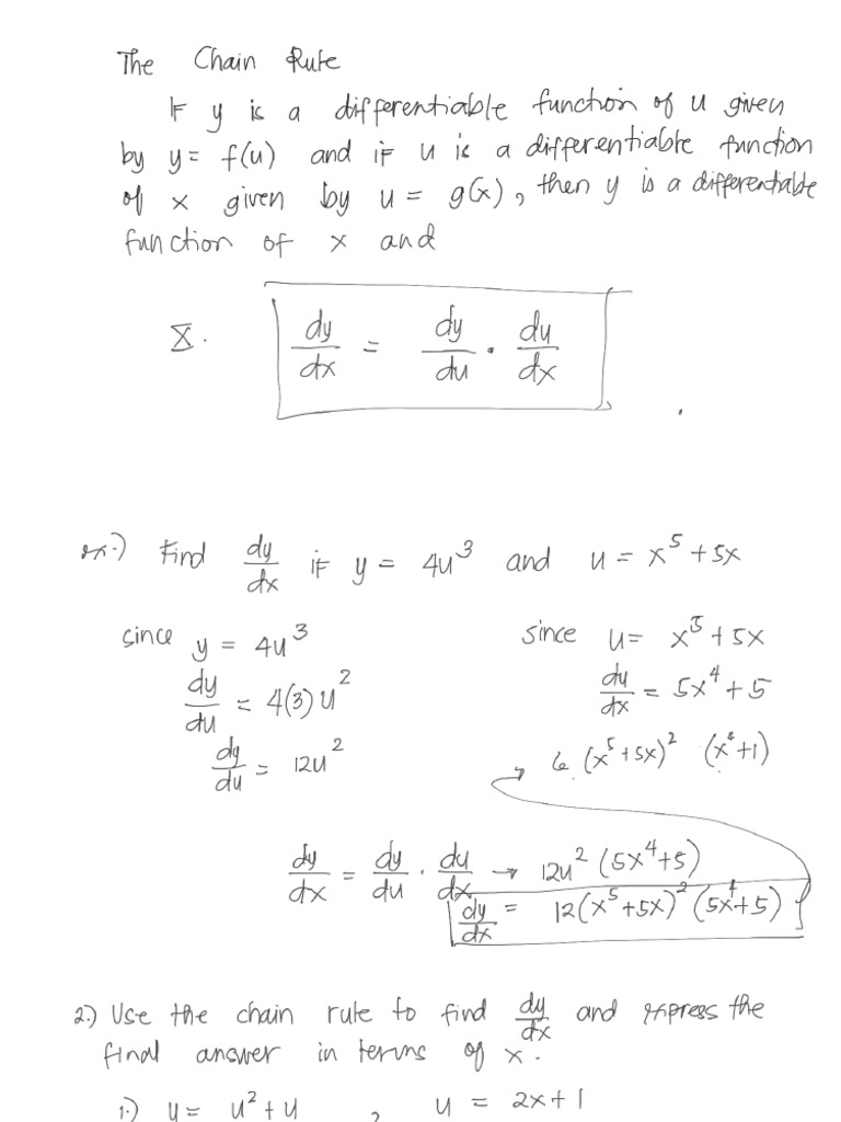 The Chain Rule | PDF