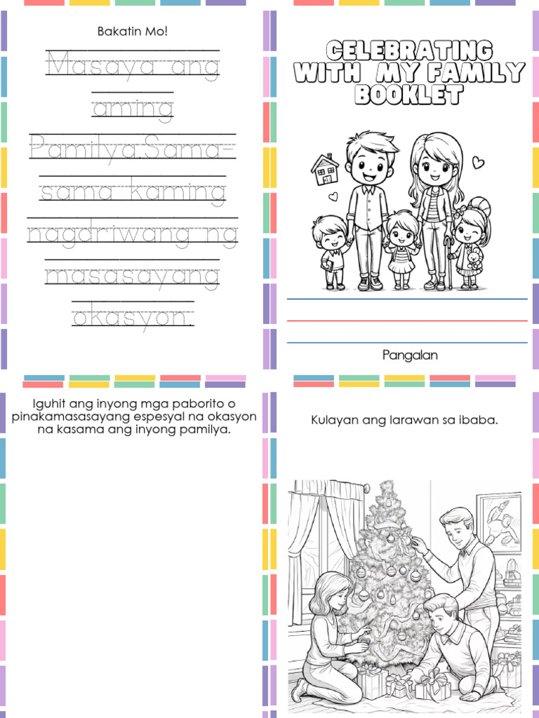 Celebrating With My Family Booklet | PDF