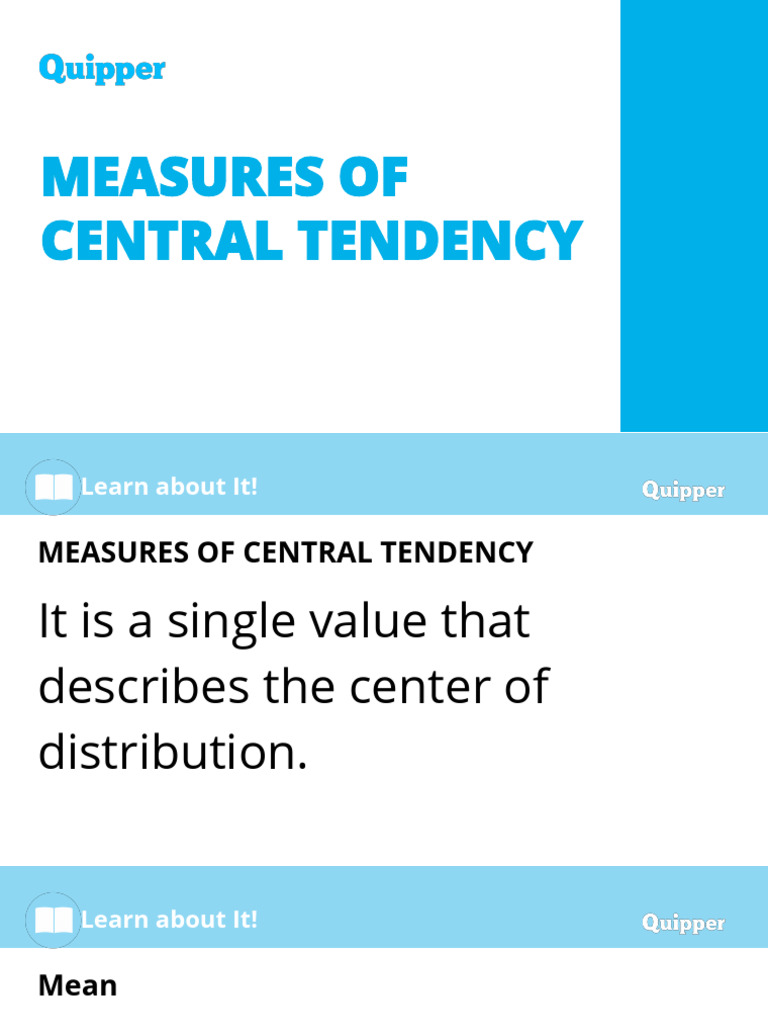 MMW Measures of Central Tendency | PDF | Arithmetic Mean | Mode ...