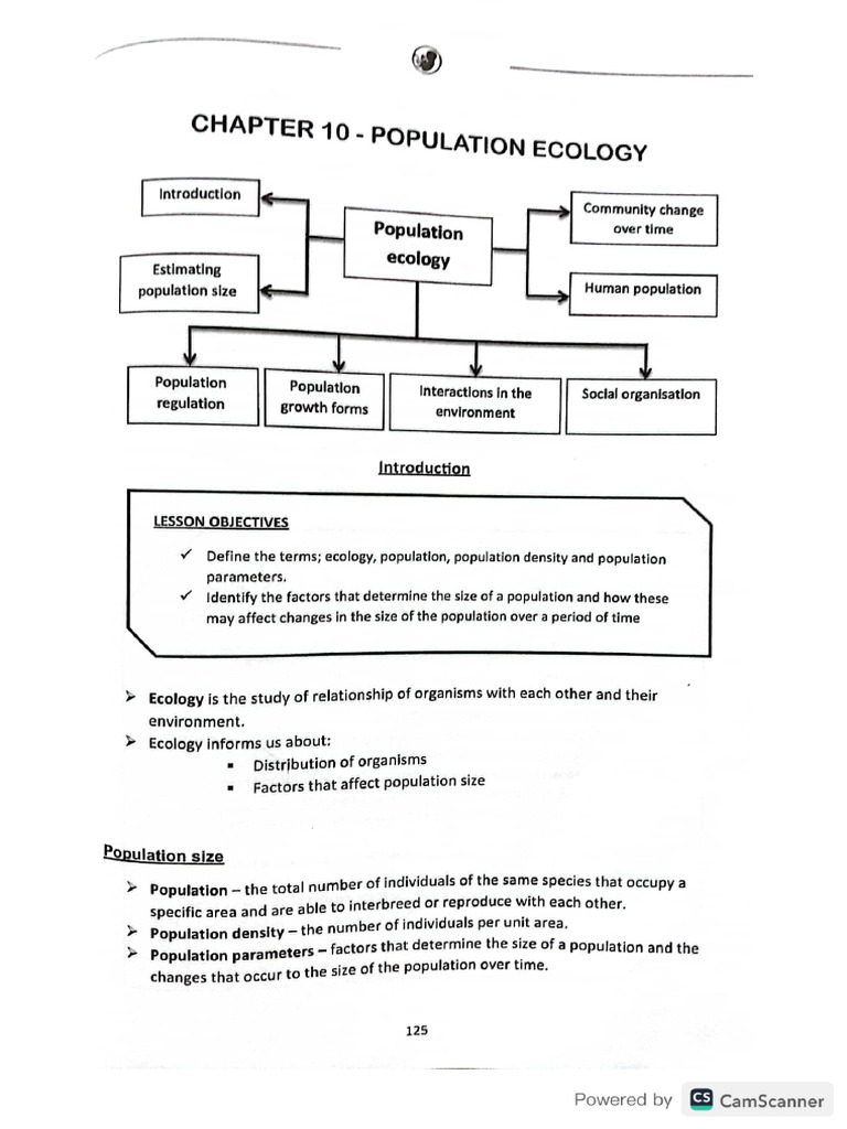 Population ECology Notes - 082556 | PDF