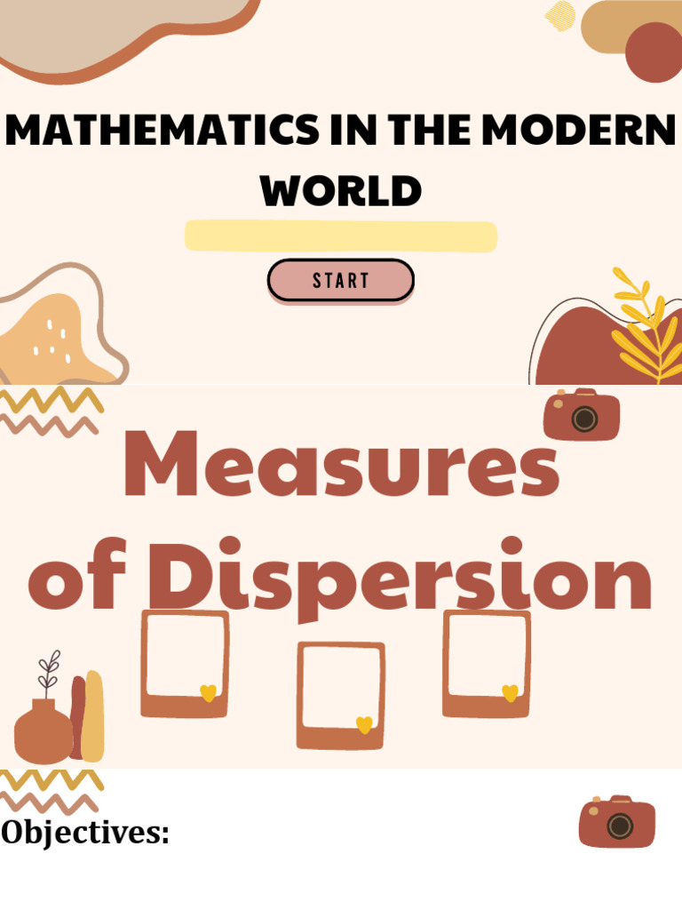 MMW Measures of Dispersion | PDF | Descriptive Statistics | Statistical ...