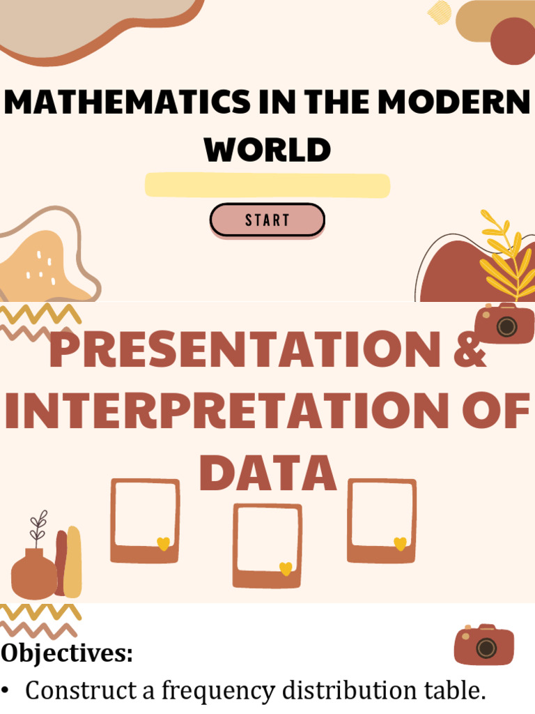 MMW Presentation and Interpretation of Data | PDF | Computers