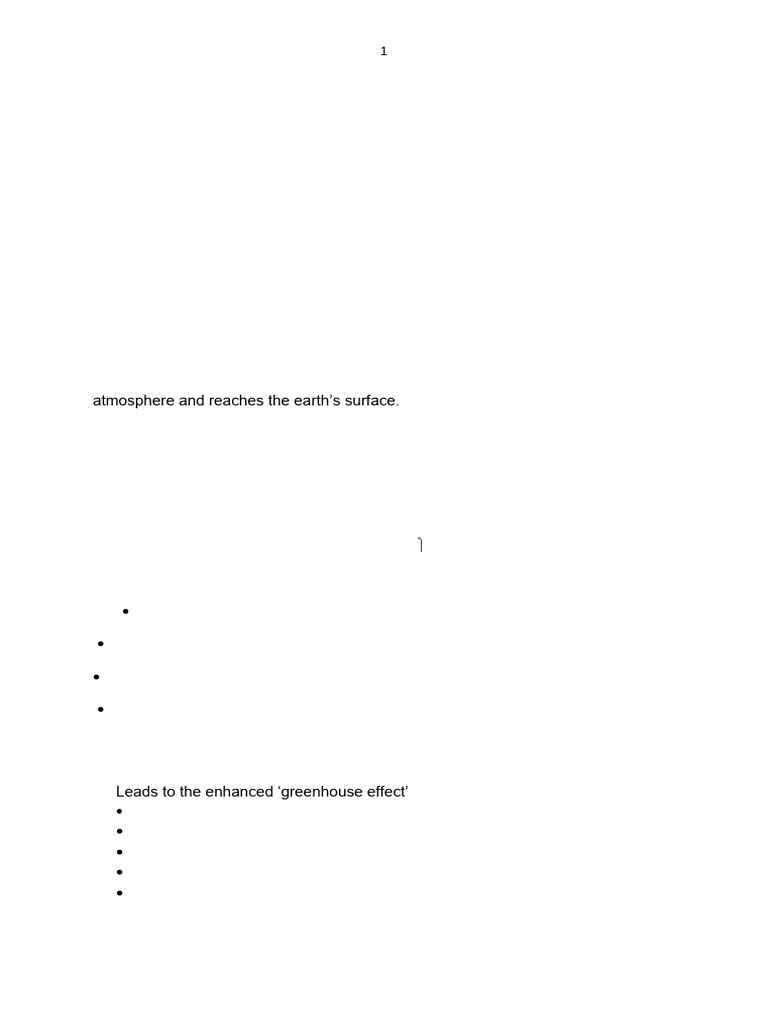 Causes and Effects of Global Warming | PDF | Climate Change ...