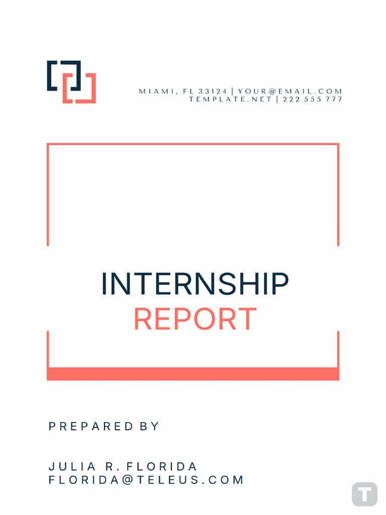 Free Internship Report Template - Edit Online & Download | PDF