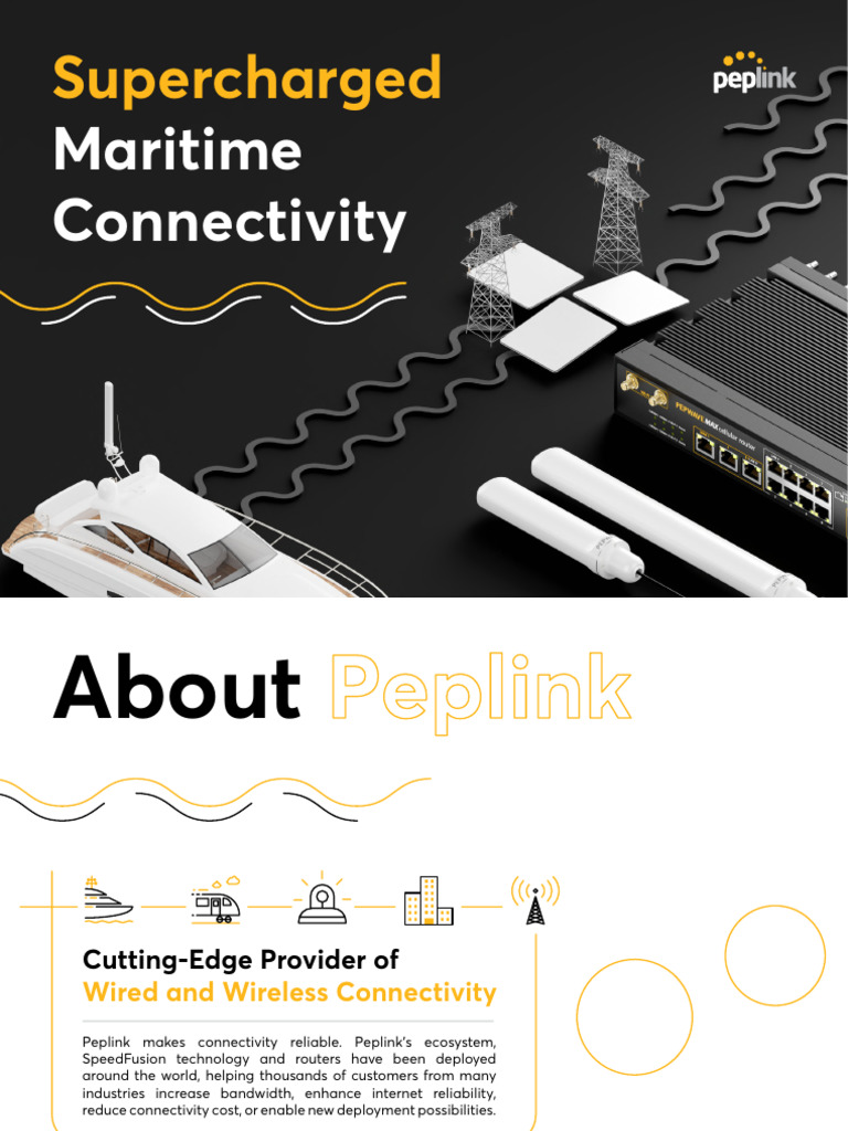 Peplink Maritime Connectivity | PDF | Wi Fi | Computer Network