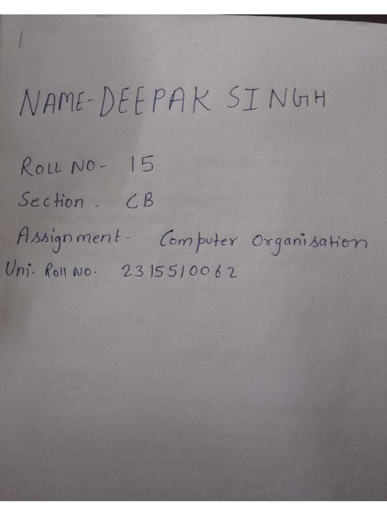 Co Assignment End Term - Compressed | PDF