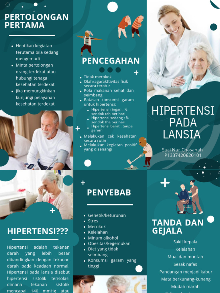 Leaflet Hipertensi - Gerontik | PDF
