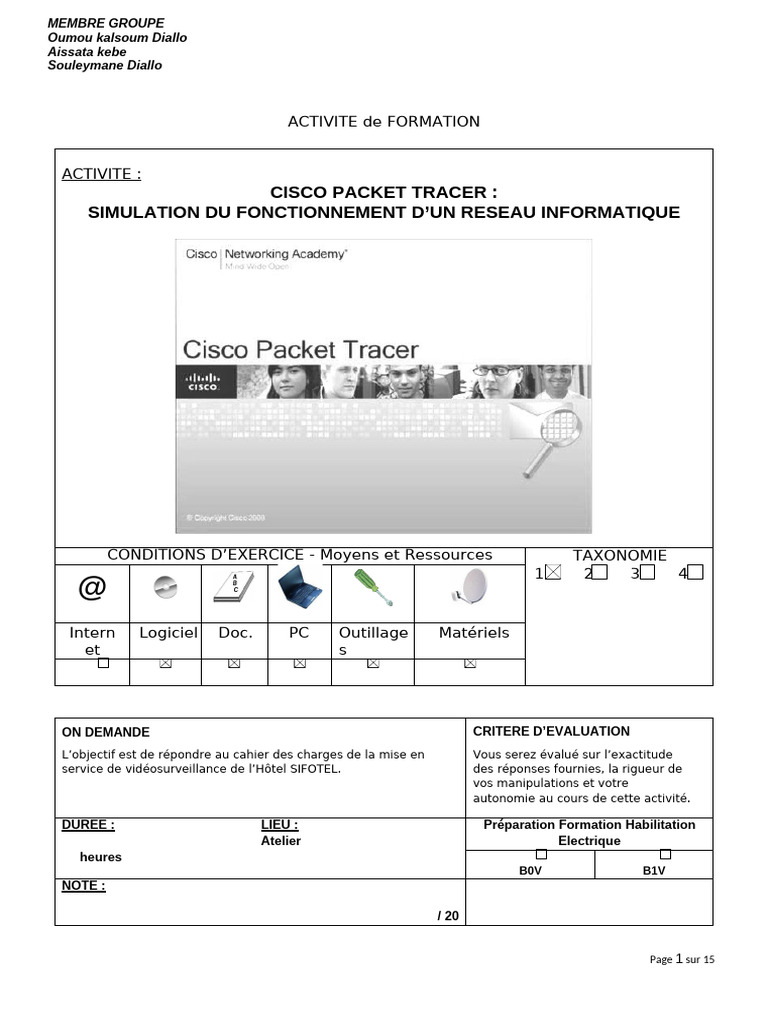 TP Cisco Packet Tracer : Réseaux IP | PDF | Routage | Adresse IP
