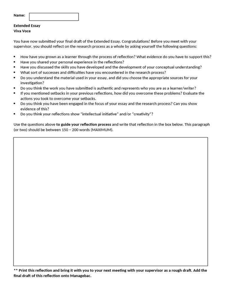 Viva Voce RPPF Rough Draft | PDF | Career & Growth