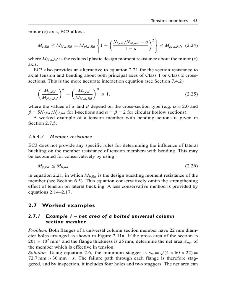 Tension Member Design and Analysis Guide | PDF | Buckling | Stress ...