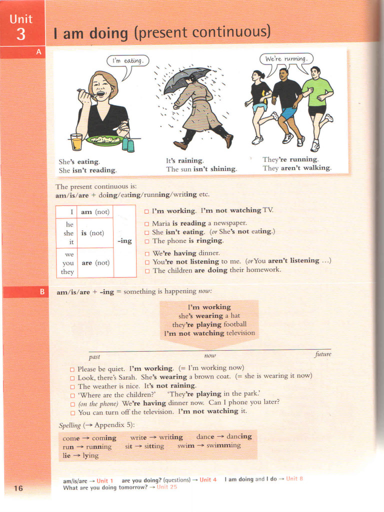 Murphy, Present Tenses+Key | PDF