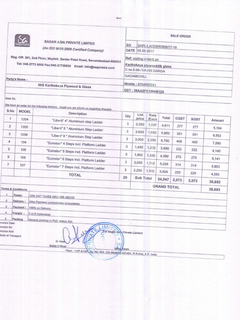 509 Karthikeya Plywood 010917 | PDF