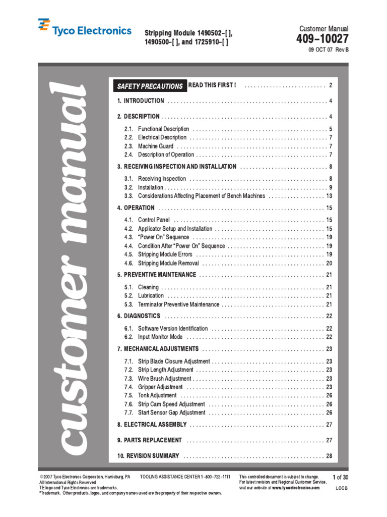 Eng SS 409-10027 B | PDF | Elevator | Electrical Connector