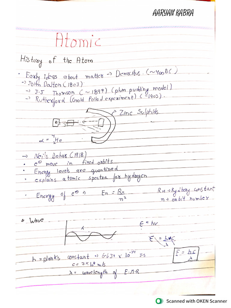 Atomic Structure | PDF