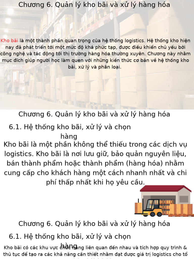 QUẢN TRỊ LOGISTICS - C6 | PDF