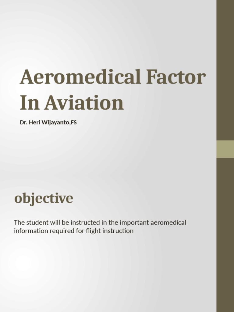 Aeromedical Factors in Aviation Safety | PDF | Sleep | Clinical Medicine