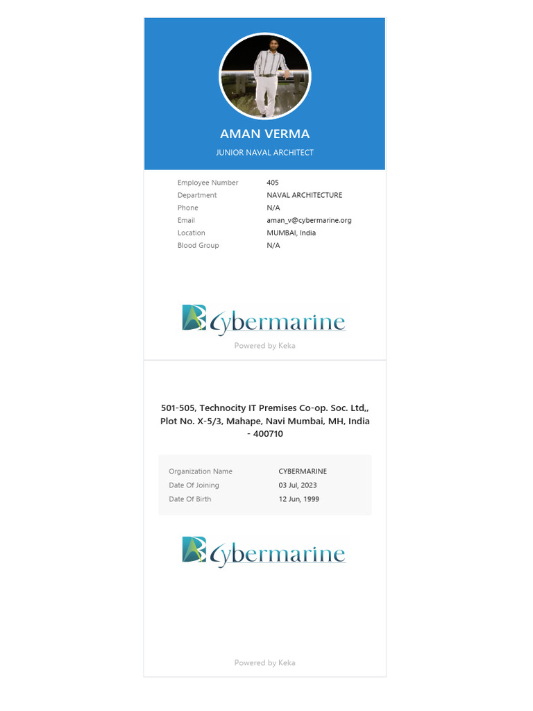 Aman Verma: Junior Naval Architect | PDF