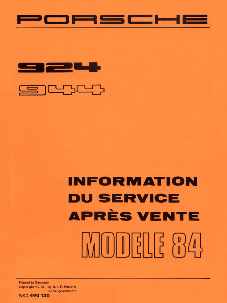 944 - Information Du SAV Modele 84 | PDF